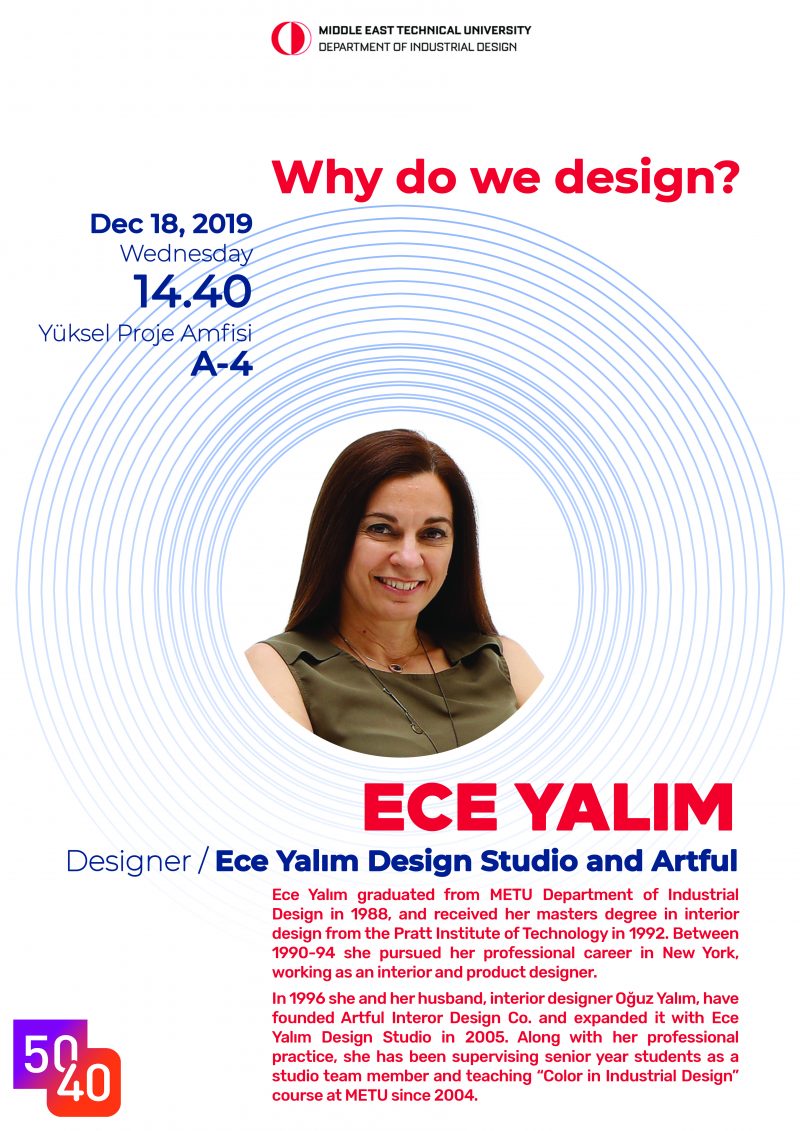 Seminer Daveti: Ece Yalım’ın “Why do we design?” başlıklı konuşması ...