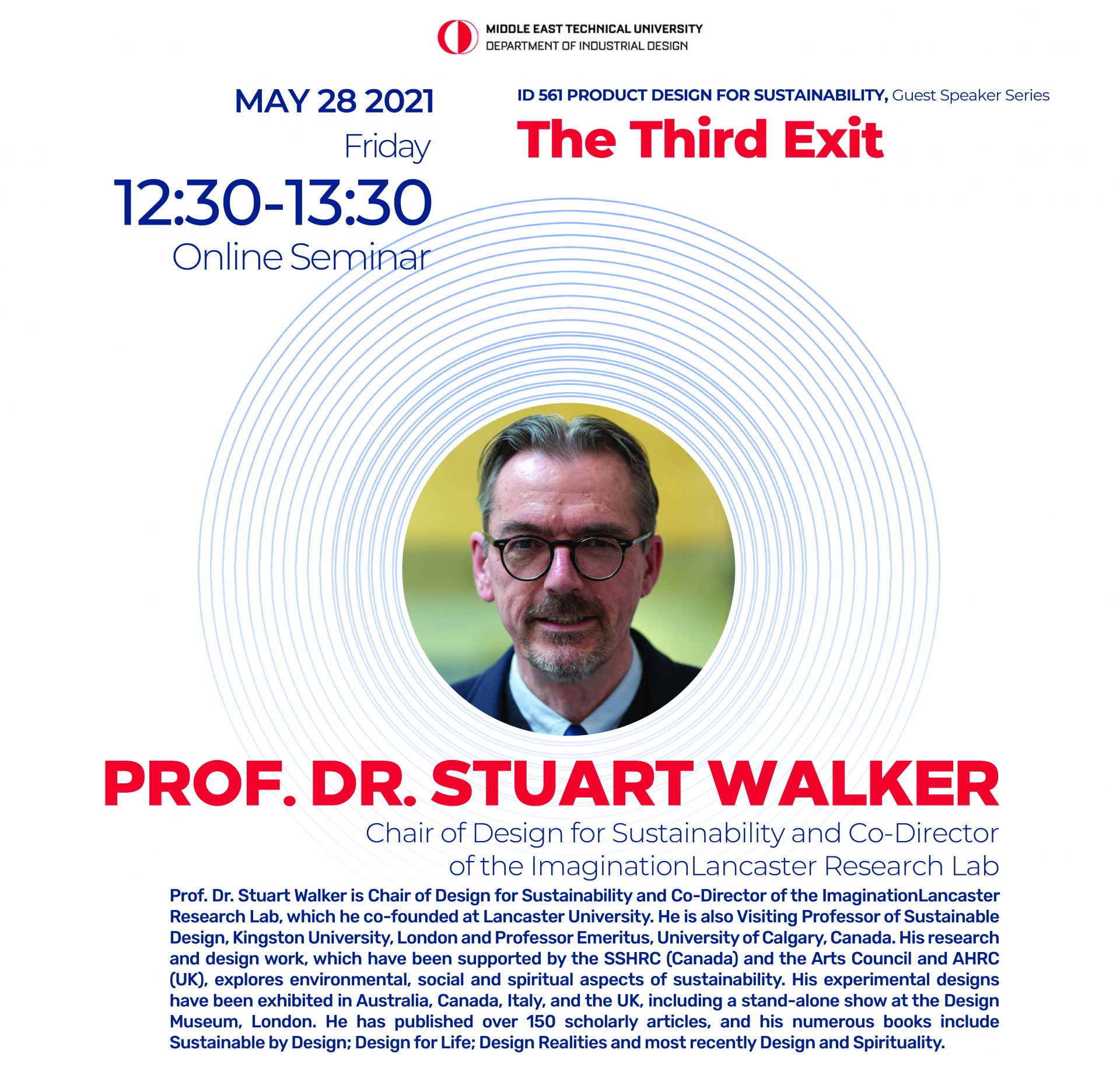 Seminer Daveti: The Third Exit – METU Department of Industrial Design